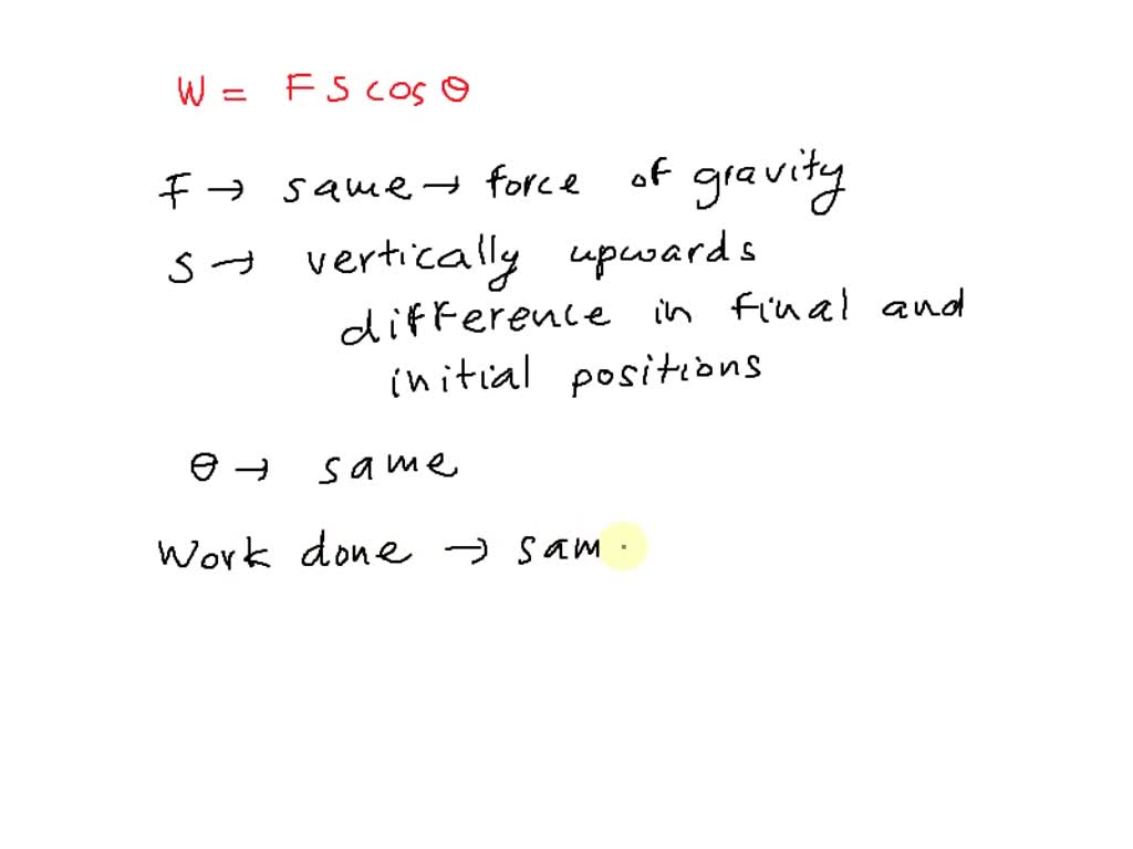 SOLVED: Assertion: Work done is different while climbing on stairs or using lift.Reason: Work ...
