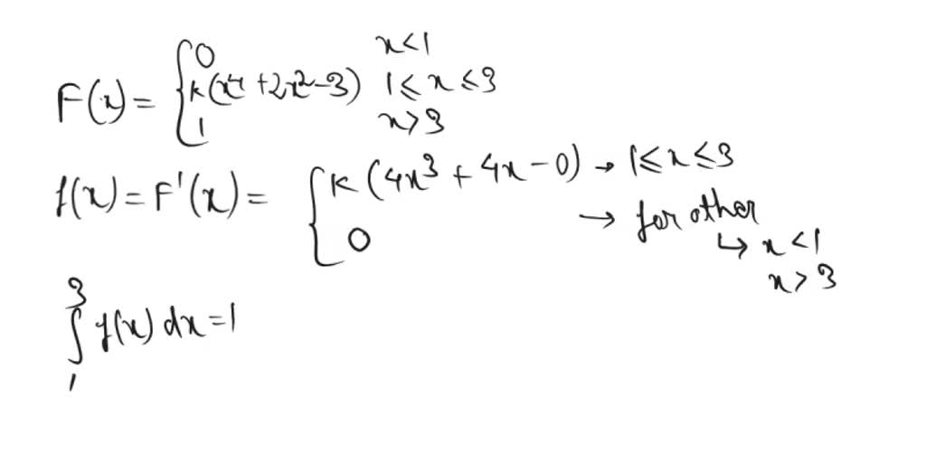 Solved The Cumulative Distribution Function Fz Of Continuous Random Variable X Is Given By