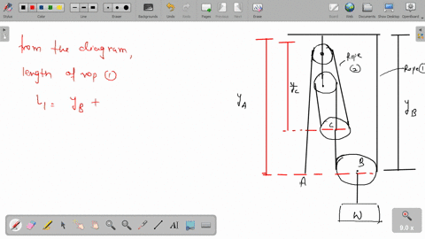 Determine the vertical rise h of the load W during 10 seconds if the ...