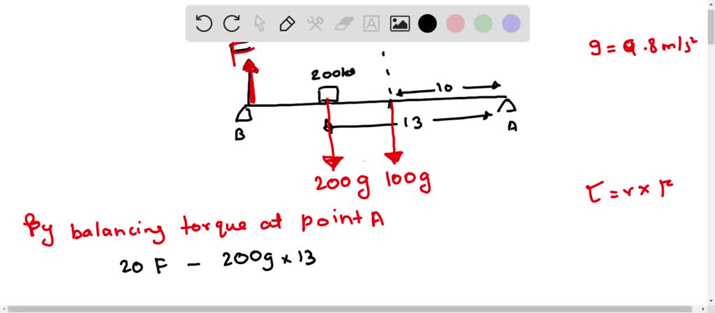 SOLVED: 11. A 100-kg; 12.0-m long uniform beam is supported in ...