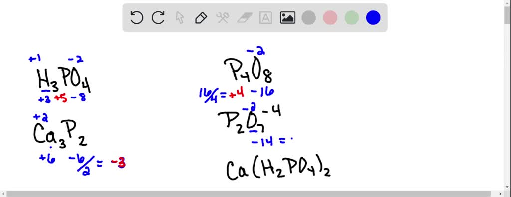 SOLVED: Match the following oxidation numbers for phosphorus to the ...