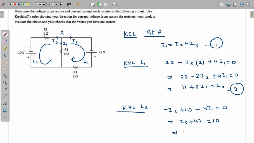 SOLVED: Find all currents and voltages.You must clearly mark the ...