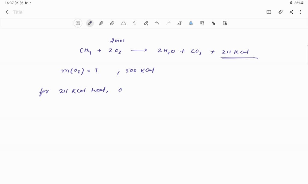 SOLVED: CH4(g) + 2O2(g) CO2(g) + 2H2O ∆H = -191.8 kcal