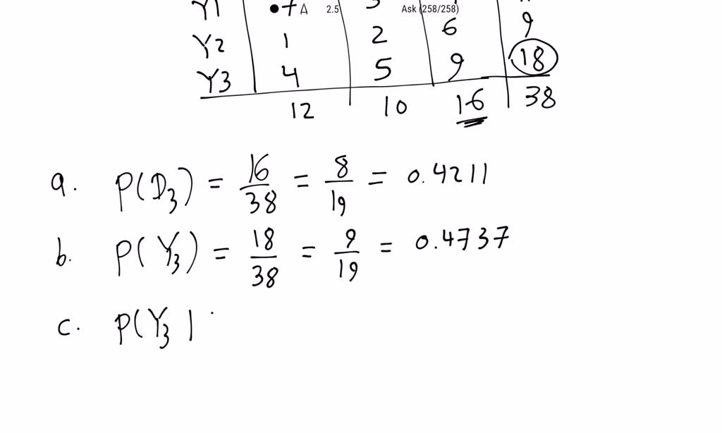 SOLVED: The following contingency table shows the average yield (rows) and average duration ...