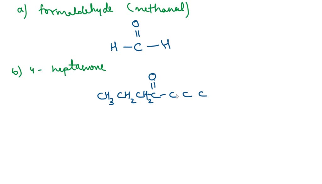 SOLVED: 56. Draw the structural formula for each of the following. a ...
