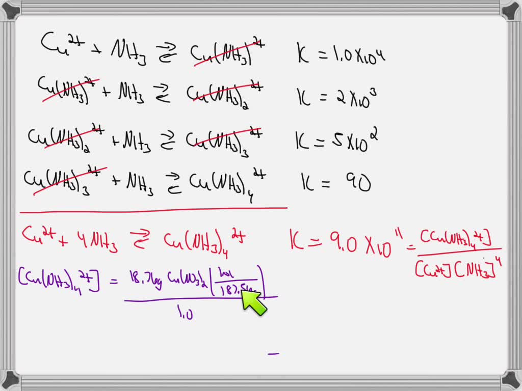 SOLVED: For the all-aqueous equilibrium reaction: nickel (II) chloride ...