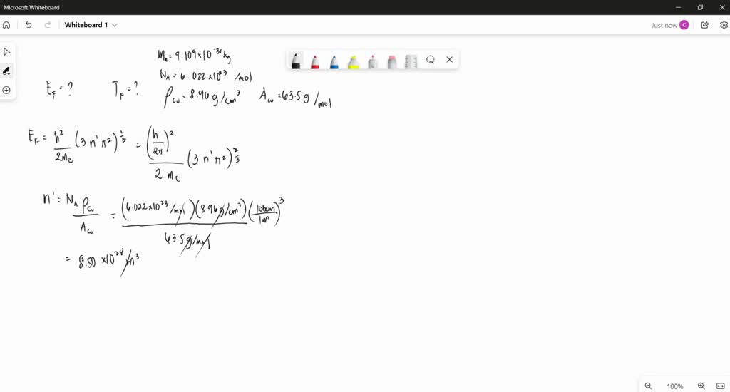 SOLVED: Compute the Fermi level in copper at absolute zero and at 500°C ...