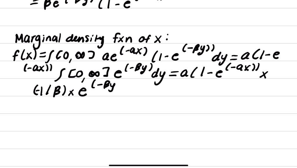 SOLVED: 4. [4 points.] Find the joint and marginal densities ...