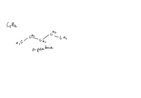 question 3 draw the structural formulas and name all isomers of c5h12 3