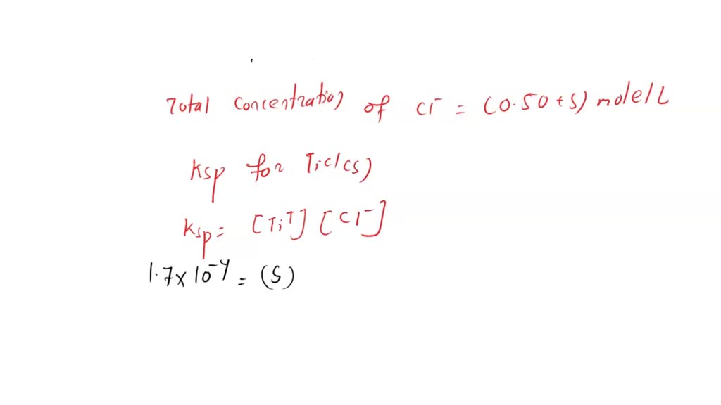 SOLVED: Question 21 (3 points) of silver(I) chloride is1.3 x 10 M and ...