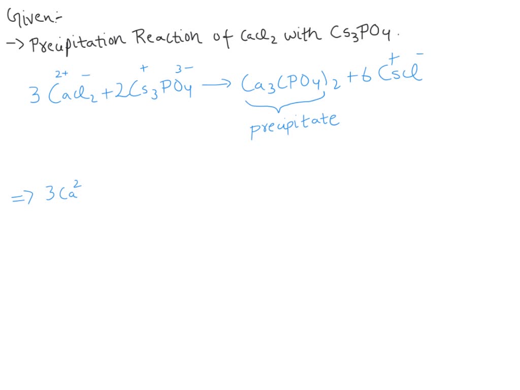 SOLVED: Write a balanced, net ionic equation for the precipitation ...
