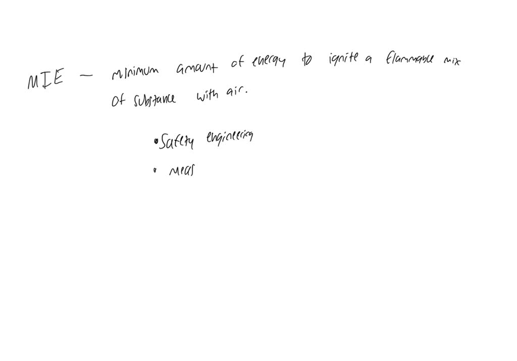 SOLVED: what is minimum ignition energy
