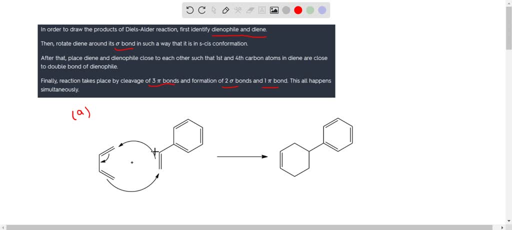SOLVED: Draw the products of the following Diels-Alder reactions. Indicate stereochemistry where ...