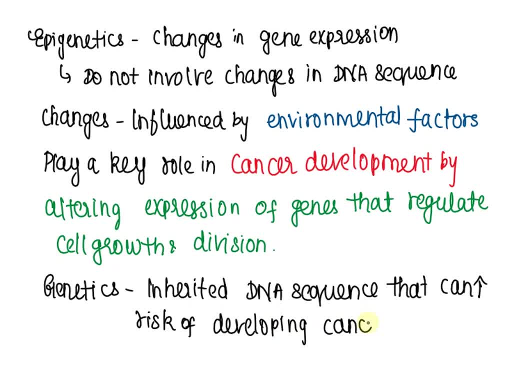 SOLVED: Explain the effects of epigenetics, genetics, and environmental ...