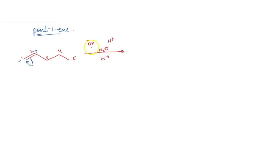 SOLVED: Question 1 (1 point) Pent-1-ene is reacted with water and a ...