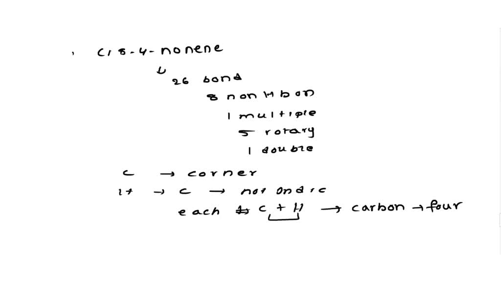 SOLVED: Draw the structural condensed form of cis-4-methylpent-2 ene ...