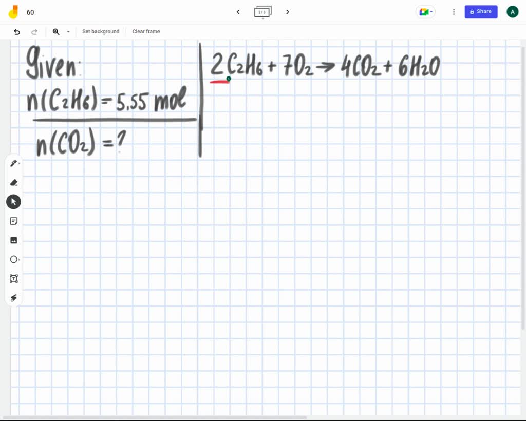 SOLVED: Thet combustion Of ethane (C,H,) proxluces carbon dioxide and ...