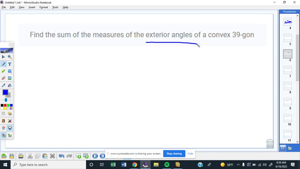 SOLVED: 'Determine the sum of the exterior angles in a convex 50-gon ...