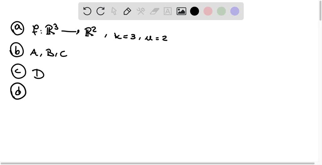 Solved The Figure Below Shows Where The Linear Transformation F Maps The Three Standard Basis