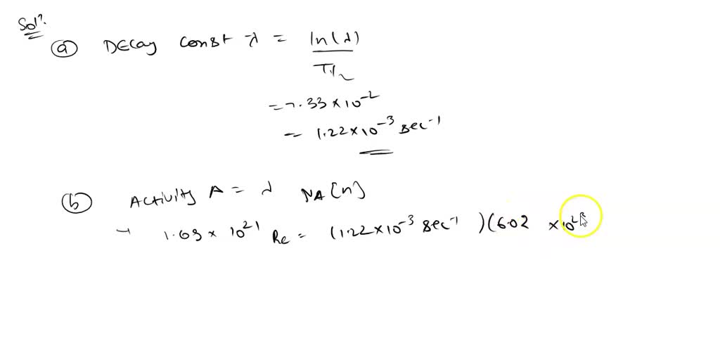 SOLVED: Magnesium-28 (28Mg) undergoes beta decay with a half-life of 21 ...