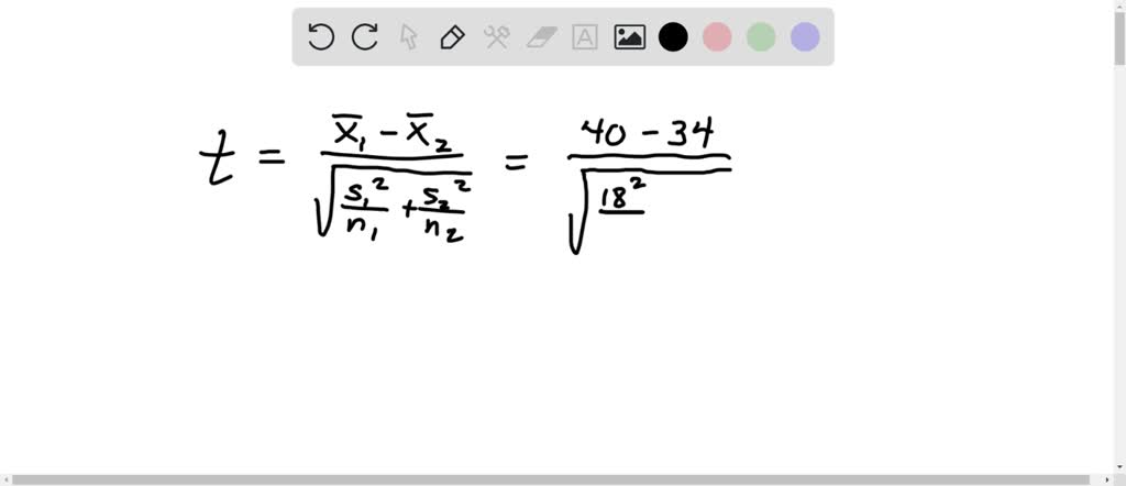 SOLVED: Two independent samples are selected at random from two normal ...