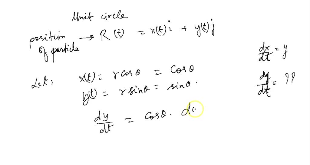 SOLVED: A particle moves in the xy-plane in such a way that its path is defined by x = e^t cos t ...