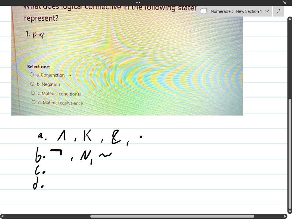 SOLVED: The logic symbol >2 is used to form which kind of relation ...