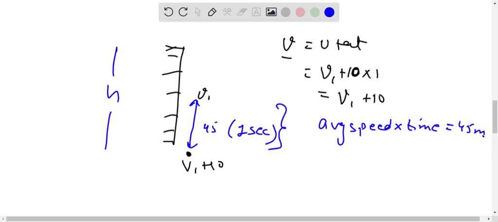 Solved A Freely Falling Particle Covers A Building Of 45m Height In