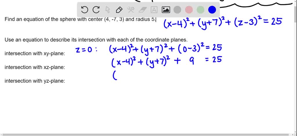 SOLVED: '7. Find the angle at which the sphere r? 4? + ? =8 and the ...