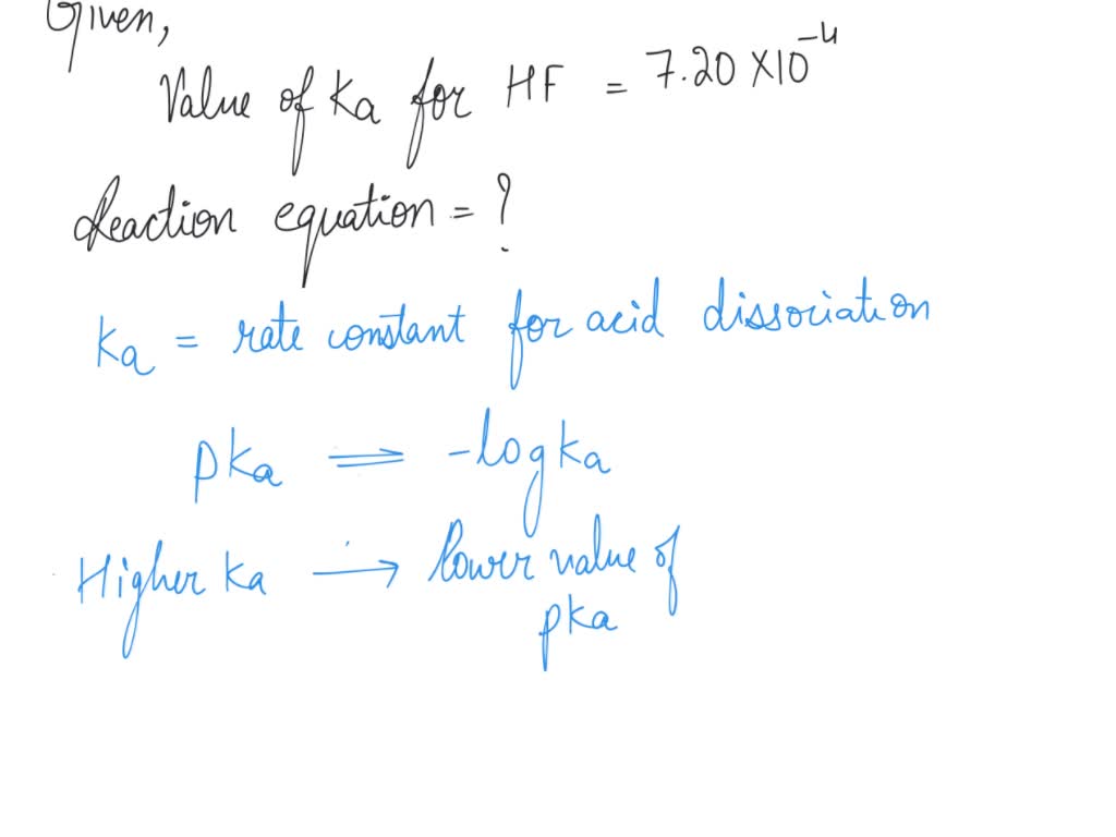 SOLVED: Hydrofluoric acid is a weak acid with an equilibrium constant K ...