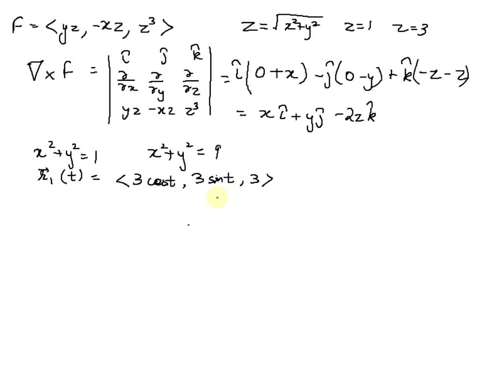 SOLVED: Calculate the line integral of the vector field F = (9xy,x,Y ...