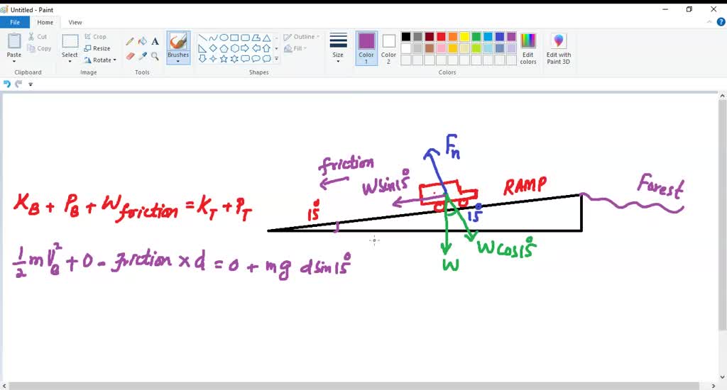 SOLVED: A runaway truck hits an emergency run-off ramp that is inclined ...