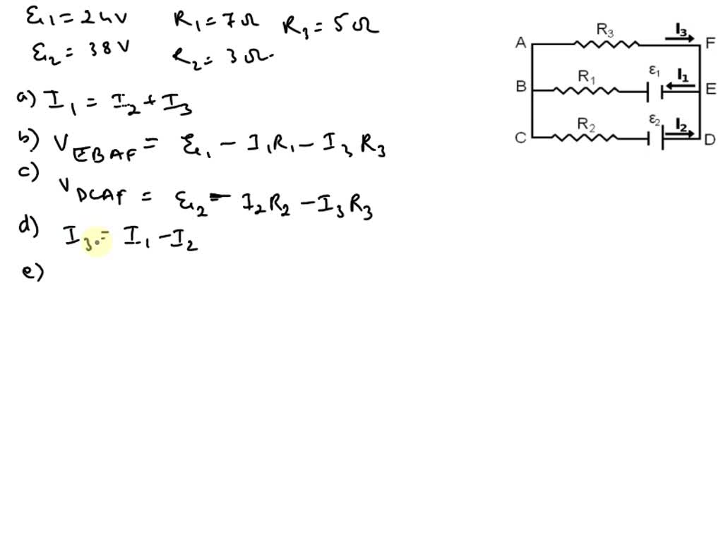 SOLVED: Problem 12: Consider the circuit shown in the figure. Ignore the internal resistances of ...