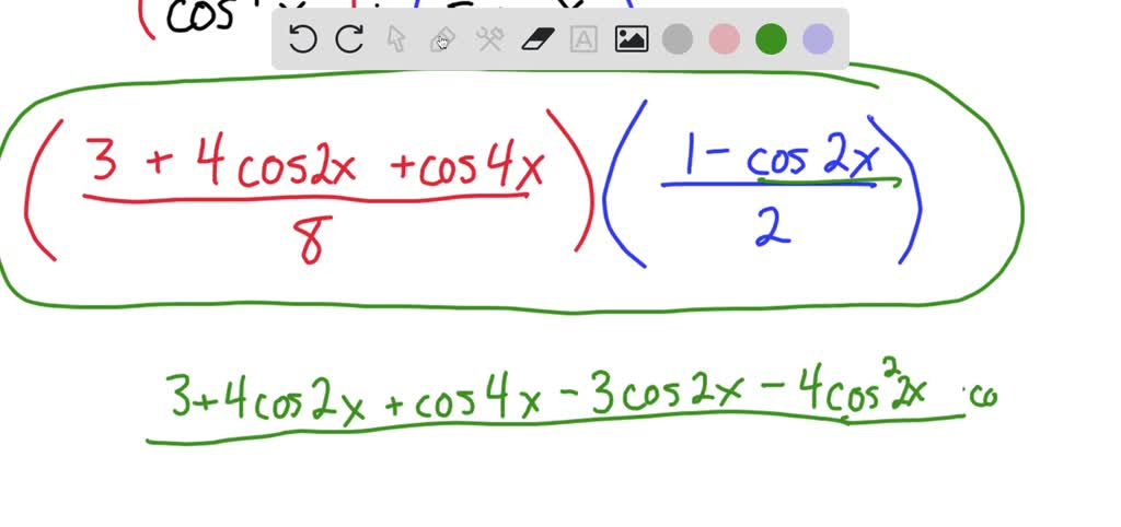 SOLVED: Use the formulas for lowering powers to rewrite the expression ...