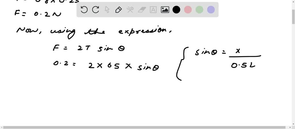 SOLVED: A simple model shows how drawing a bow across a violin string ...