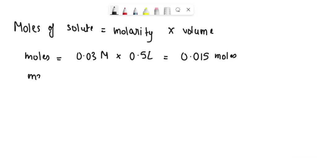 SOLVED: Question: Could you now make 500 ml of 0.03 M Acetone solution ...