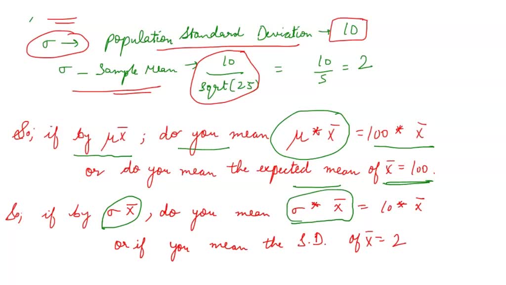 SOLVED: Suppose that samples of size n = 25 are selected at random ...