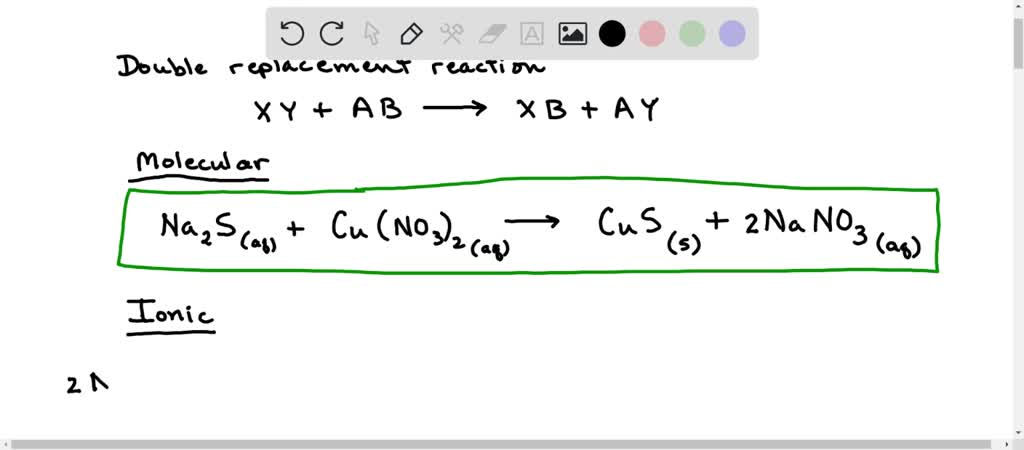 SOLVED: Aqueous solutions of sodium sulfide and copper (II) nitrate are ...