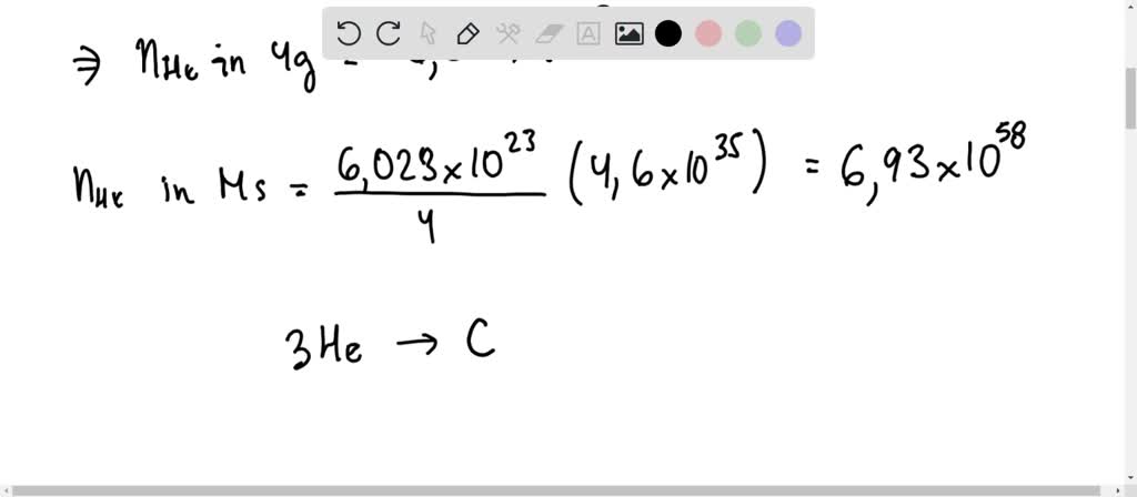 SOLVED: A star converts all its hydrogen to helium, achieving a 100% ...