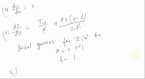 The transverse deflection of a flexible cable or a string as...