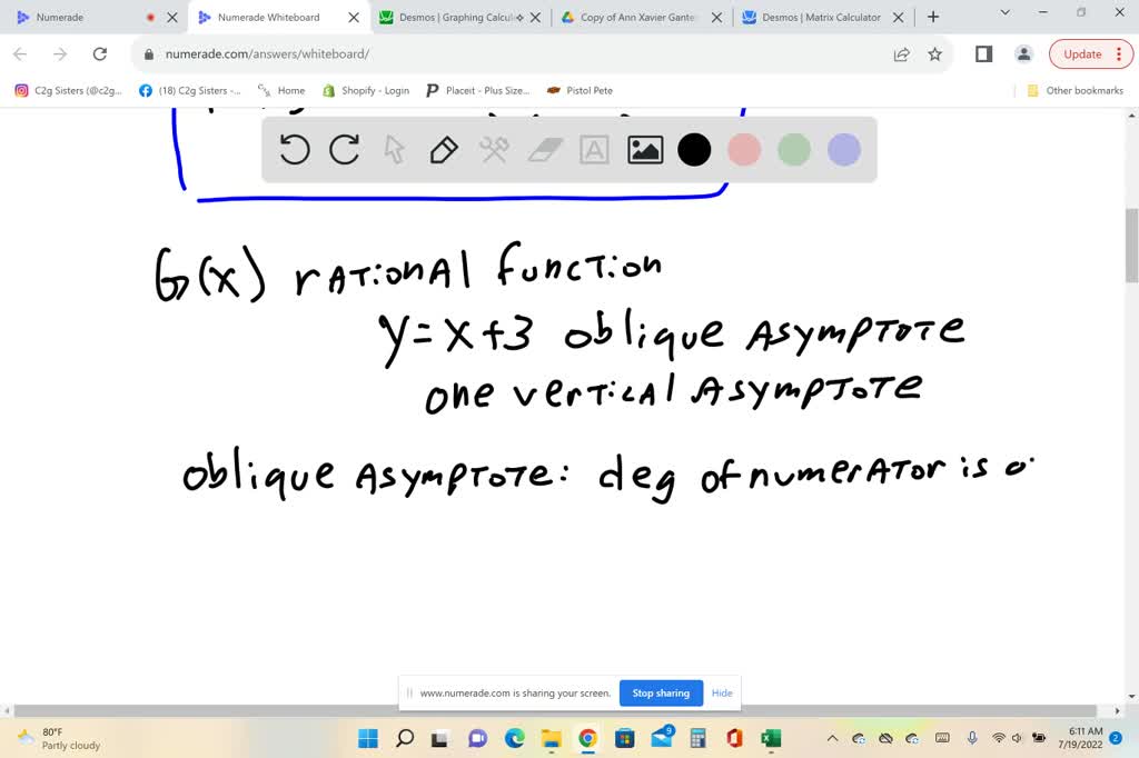 SOLVED: Question 3: Create Create rational function that includes at ... SOLVED: Question 3: Create Create rational function that includes at ...