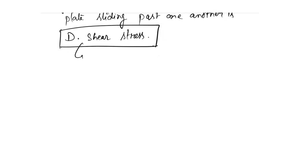 SOLVED: please help! 20 points! What type of stress is caused by two ...