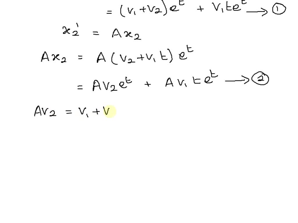 SOLVED: A system of differential equations x =Axhas an eigenvalue of ...