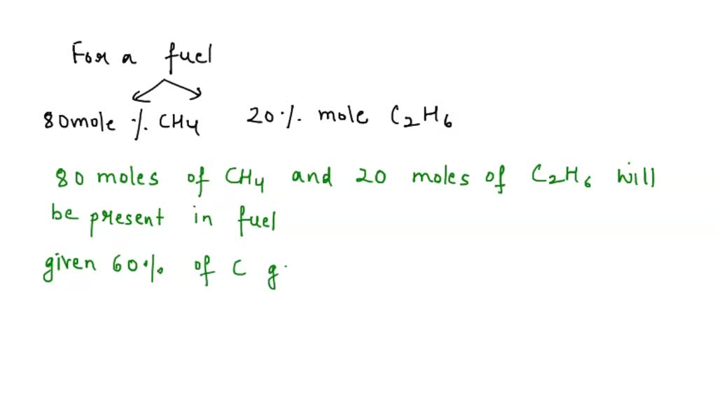 SOLVED: Determine the composition(mole percentage on a dry basis) of the products formed by the ...