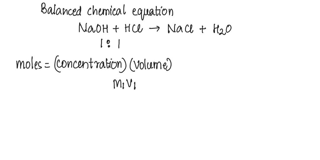 SOLVED: Titration was performed to determine the unknown concentration ...
