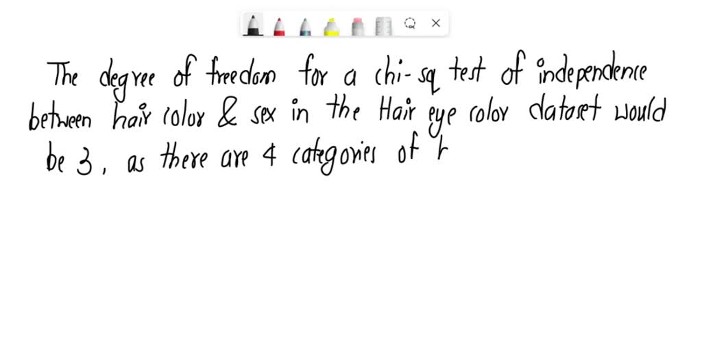 SOLVED You Can Perform A Chi square Test In R Using Chisq test What