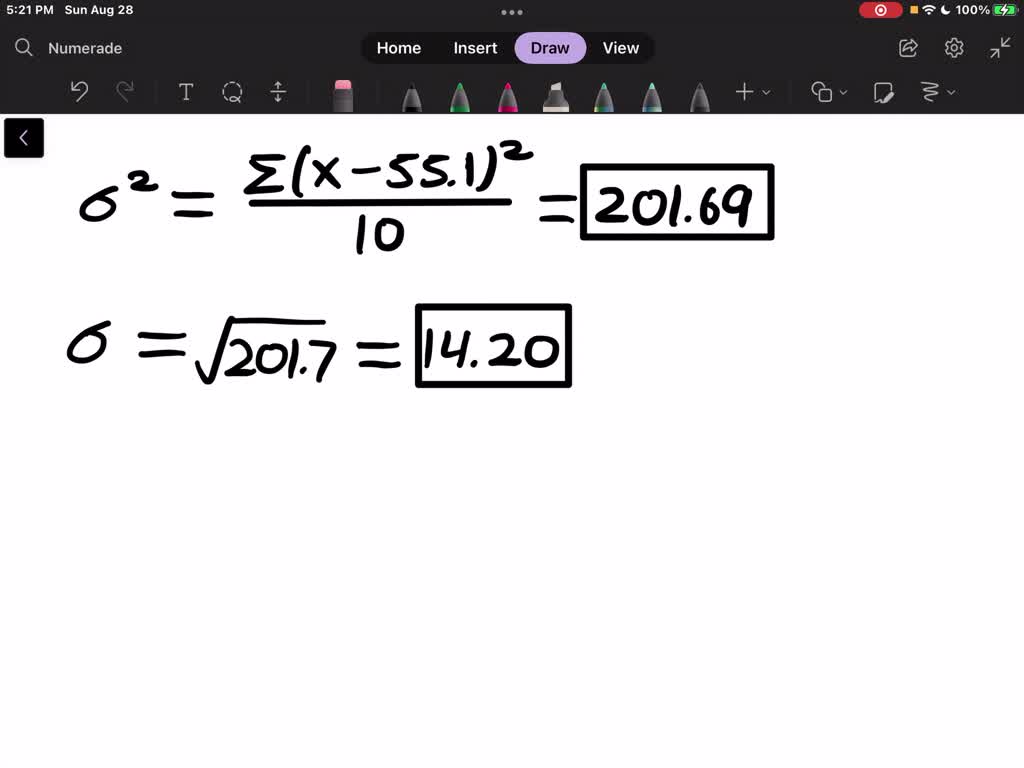 SOLVED: A college professor records the time in minutes his students ...
