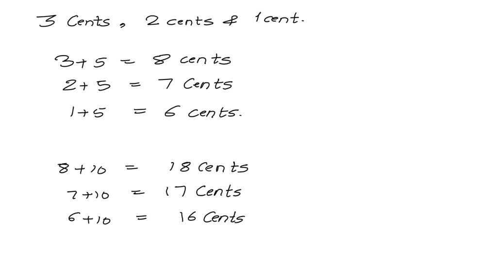 SOLVED 21 How Many Different Sums Of Money Can You Make With Three