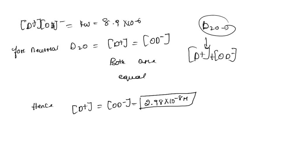SOLVED: Deuterium oxide (D2O, where D is deuterium, the hydrogen-2 ...