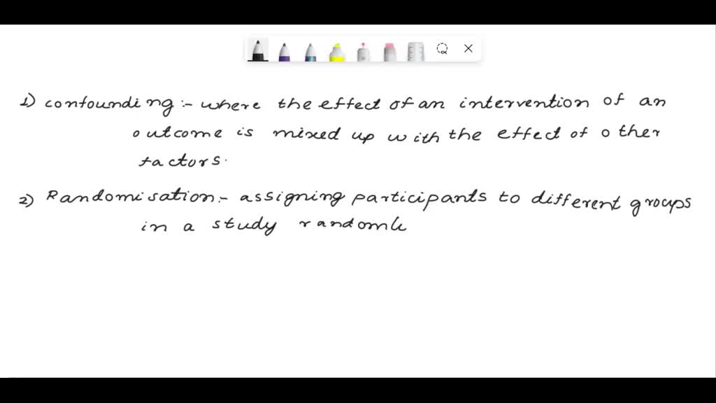 SOLVED: The primary purpose of randomization is to control confounding by allocating patients ...